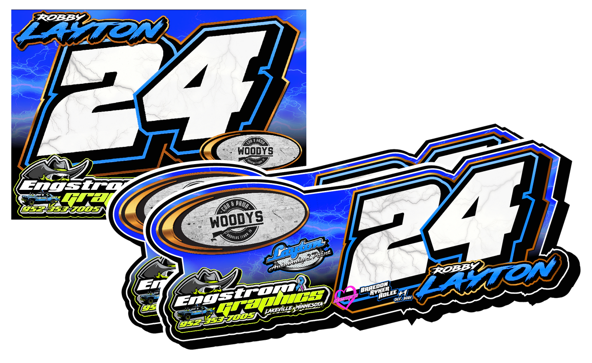 Custom Standard Sign and Matching Door Wraps – Engstrom Graphics